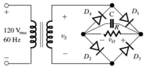solved design a regulated voltage source using a full wave bridge