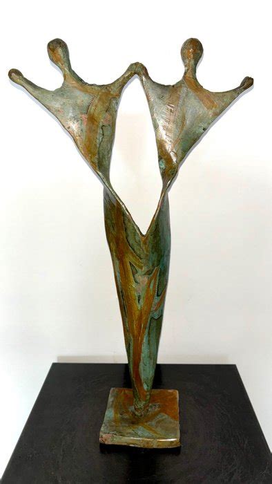 Abdoulaye Derme Escultura Fraternité 45 5 Cm Bronce Catawiki