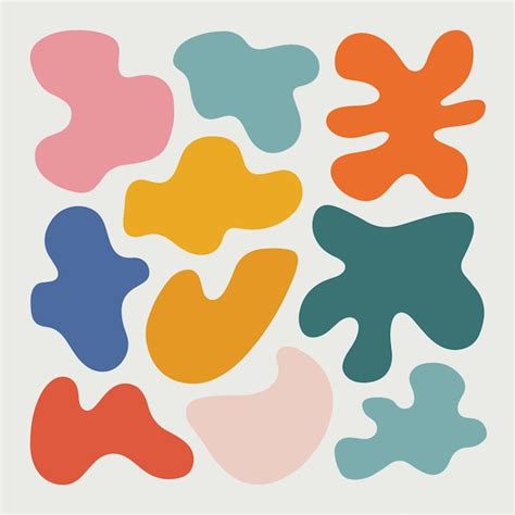 Premium Vector Colorful Abstract Amorphous Shapes