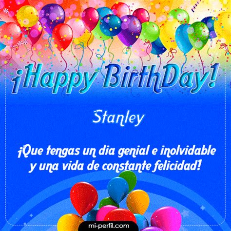 🎂 Happy Birthday Stanley Tarjetas  Online