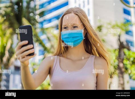 Facial Recognition Grid Overlay Face Recognition In Medical Mask Using Facial Recognition Grid Overlay Face Recognition In Medical Mask Using