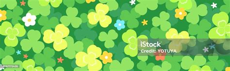 Cute Background Illustration Of Clover Stock Illustration Download