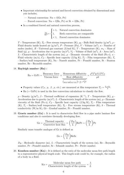 Dimensionless Numbers Pdf