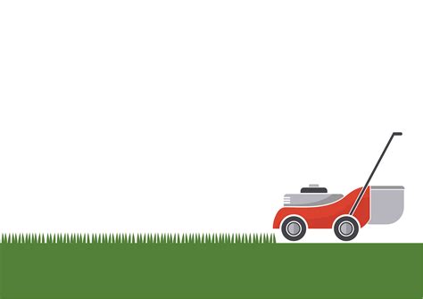 Lawn Mower Cutting Grass With Isolated Background 662003 Vector Art At Vecteezy