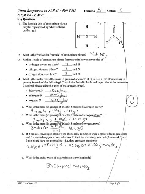 Chemistry Practice Test Pdf