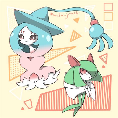 Kirlia And Hatterene Pokemon Drawn By Mukujirushi Danbooru