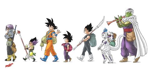 Son Goku Vegeta Son Gohan Slime Trunks And 4 More Dragon Ball And 3 More Drawn By