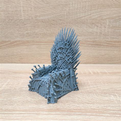 Iron Throne 3d Printed Game Of Thrones Inspired Etsy