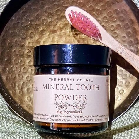 Mineral Tooth Powder Fluoride Free Formulated With Hydroxyapatite And