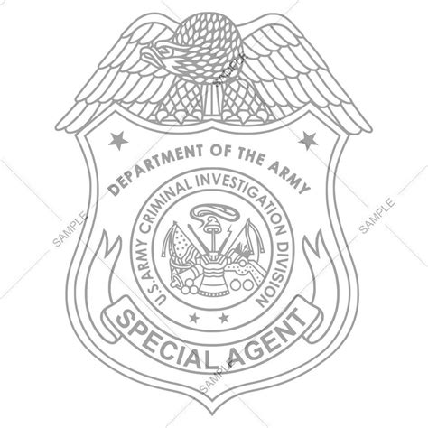Army Criminal Investigation Division Logo Vector Svg Png For Engraving