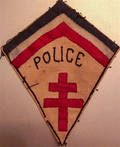Brassard Section Police Groupe Robert Mémoire Et Espoirs De La Résistance