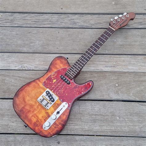 Fanner Guitar Works Tenor Pixelator 2022 Flame Burst Reverb Canada