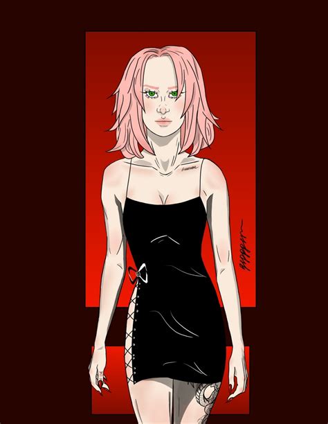 Sakura Haruno Black Dress