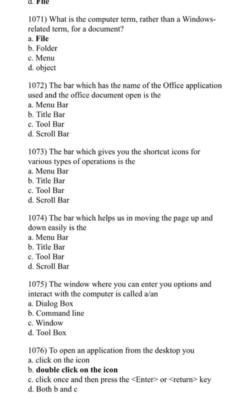 1071 What Is The Computer Term Rather Than A Windowsrelated Term For A