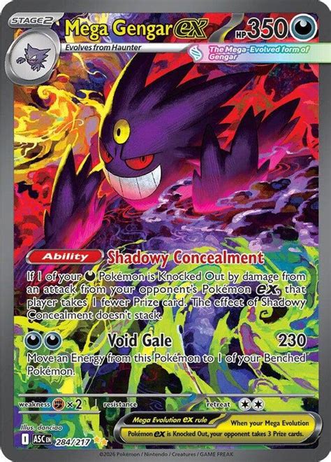 Mega Gengar Ex 284217 Me Ascended Heroes Pokemon