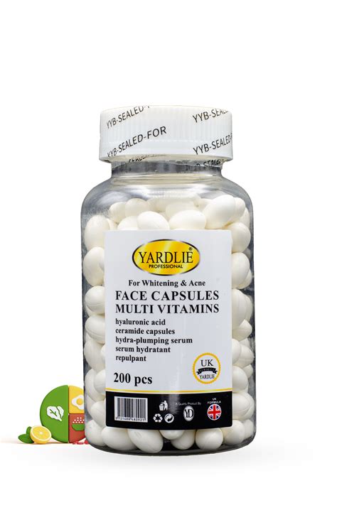 Face Capsules Multi Vitamins Whitening And Acne Yardlie 200 Pcs
