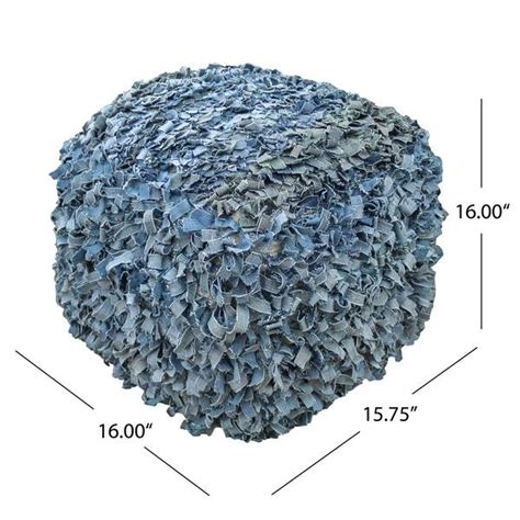 Asser Handcrafted Boho Fabric Pouf By Christopher Knight Home Bed Bath And Beyond 22967916