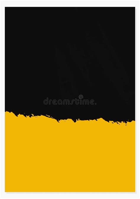 Abstract Yellow Grunge Scratch Flyer Template Stock Vector