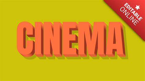 Cinema Text Effect Font Generator