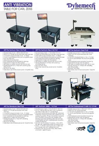 Anti Vibration Precision Metrology Table For Zeiss Surfcom Nex 13p 60