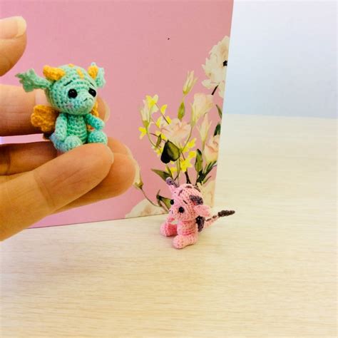 Tiny Crochet Dragon Etsy
