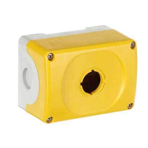 Abb Push Button Enclosure Single Hole Yellow — Scott Electrical
