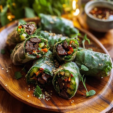 Thai Basil Beef Rolls Ultimate Fresh Recipe In 30 Minutes