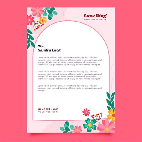 Wedding Letterhead Templates Free Totally Free Printables