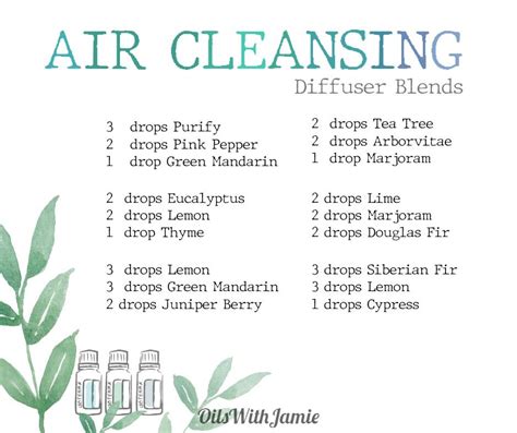Diffuser Blends For Cleansing The Air Doterra Essential Oils