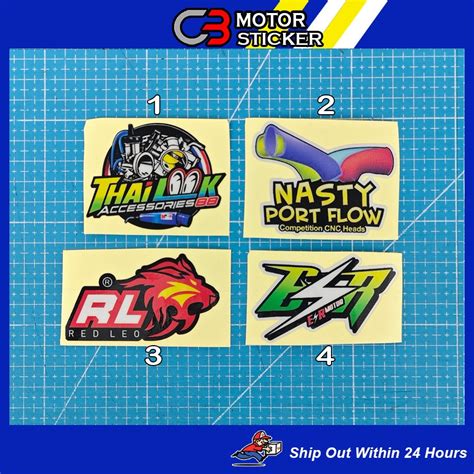 Nasty Port Flow Rl Red Leo Esr Thai Look Stiker มอเตอร์ Stike Pantul