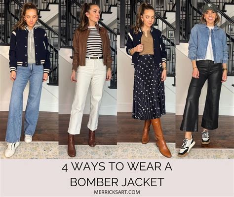 4 Bomber Jacket Outfits To Copy Merricks Art