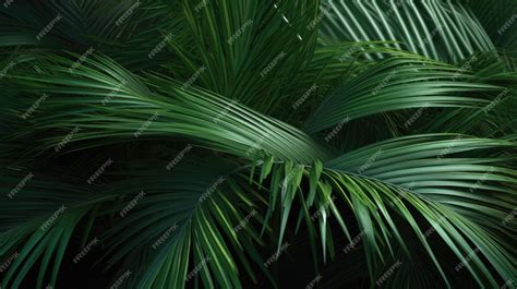 Premium Ai Image Tropical Forest Leaf Plants Pattern Background Wallpaper Hd