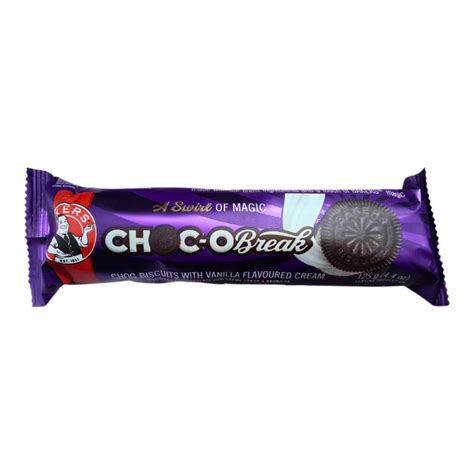 Bakers Choc O Break Vanilla Flavoured Biscuit 125gr Superb Hyper