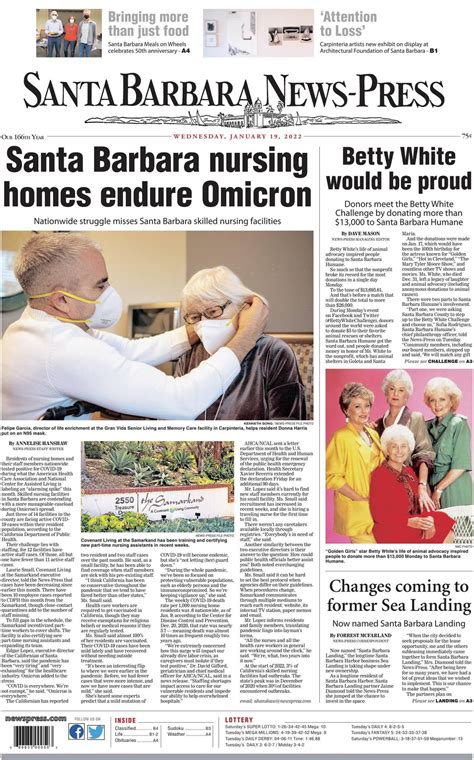 Santa Barbara News Press January 19 2022 By Santa Barbara News Press