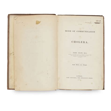 Snow John On The Mode Of Communication Of Cholera 19 September 2024