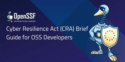 Eu Cyber Resilience Act Open Source Security Foundation