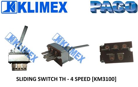 Sliding Switch Universal Car Aircond Auto Ac Blower Fan Switch 4