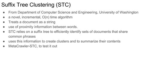 Incremental Clustering In Search Engines Ppt