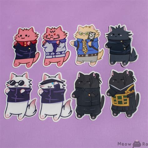Jjk Cat Stickers Meowroyaleart