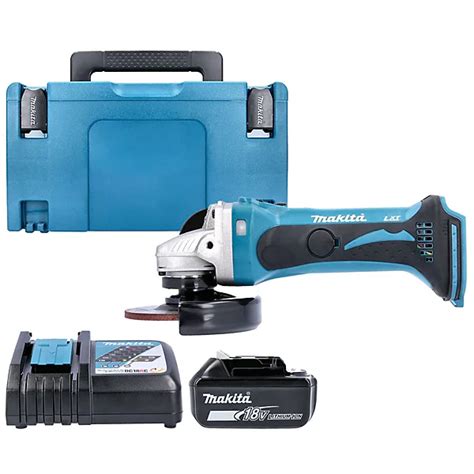 Makita Dga452z 18v Lxt Cordless 115mm Slide Switch Angle Grinder With 1