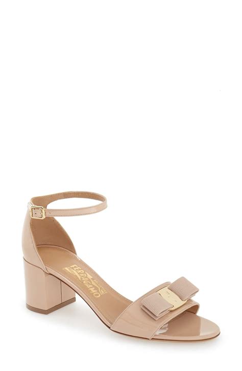 Ferragamo Salvatore Ferragamo Gavina Block Heel Bow Sandal Women