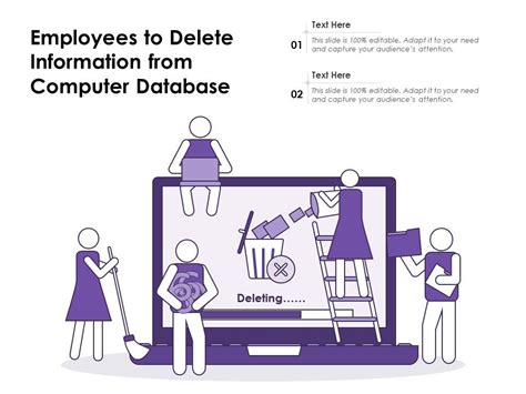 Employees To Delete Information From Computer Database Presentation Graphics Presentation