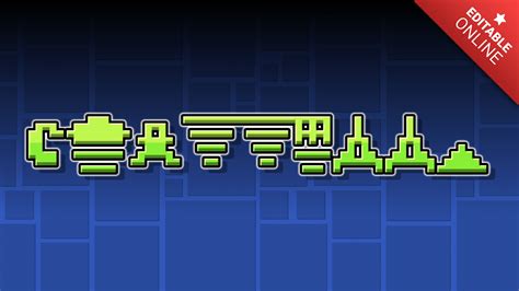 Classroom Geometry Dash Text Effect Generator