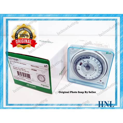 Schneider Timer Cct15101 24h16a Analogue Time Switchtimer With Reverse Backup 100 Original
