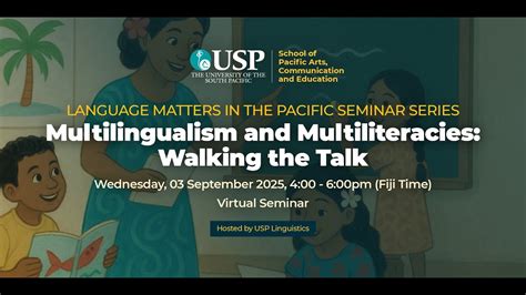 Language Matters In The Pacific Multilingualism And Multiliteracies