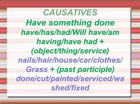 Causative Verbs Active Passive Form All Types3pptx