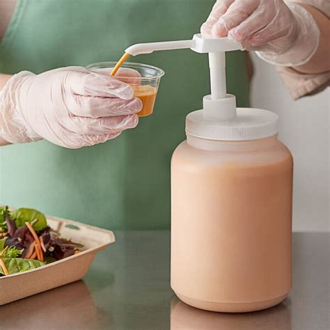 Choice Condiment Pump Kit With 1 Oz Pump And 1 2 Gallon Jug