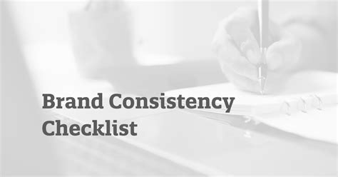 The Ultimate Brand Consistency Checklist