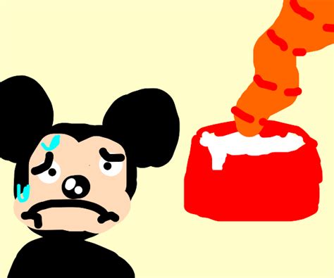 Mickey Mouse Afraid