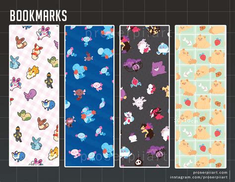 Oc Pokemon Bookmarks I Designed Rpokemonart